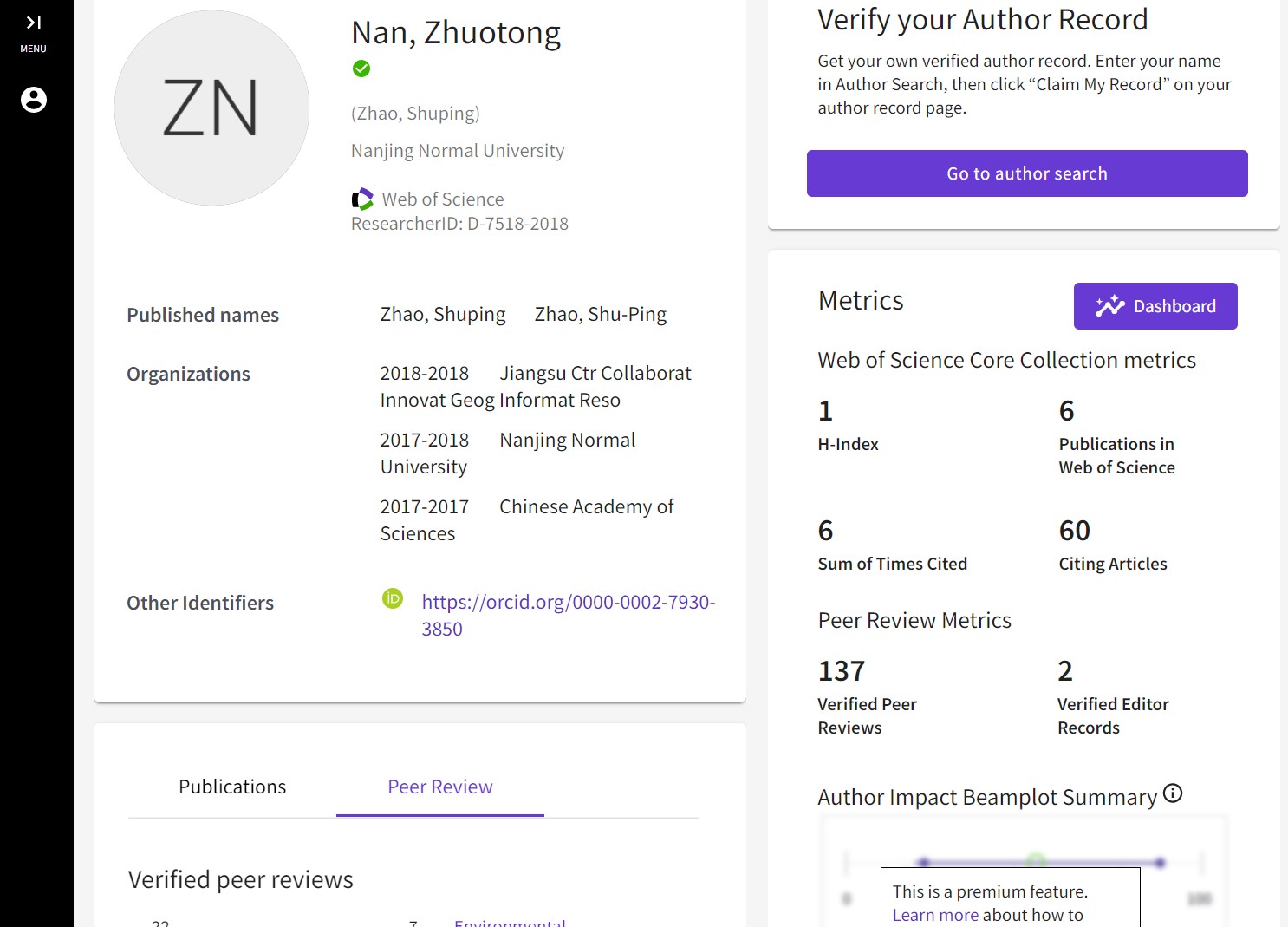 Publons 与Web of Science 的合并 - 南宅自留地 | 南宅自留地